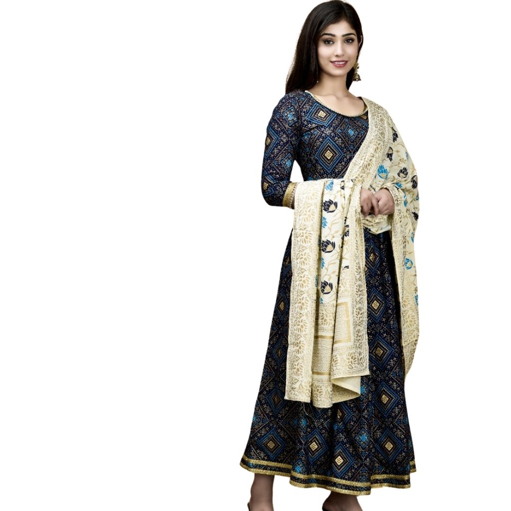 Beautiful Rayon Bendej Neck Moti Design Kurti For Women – Shopaholics